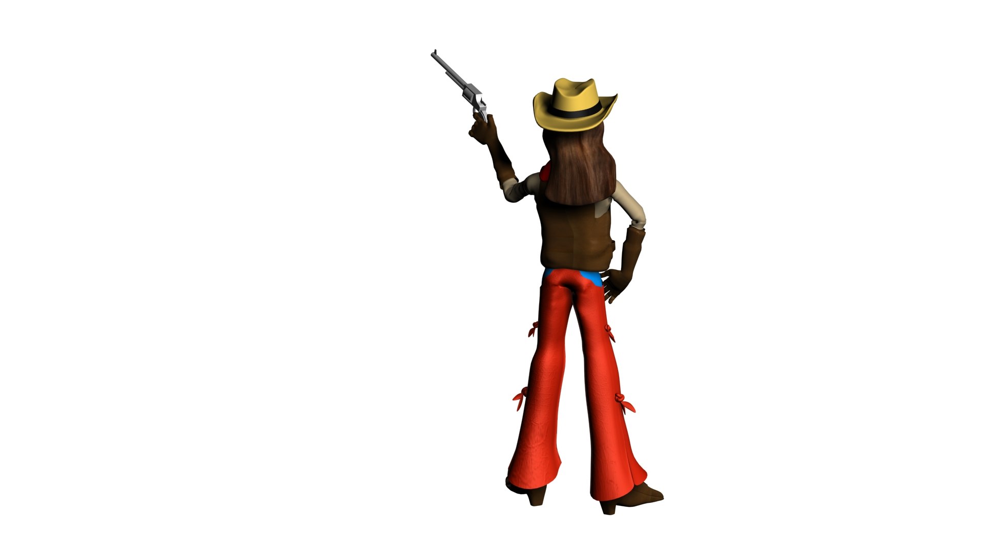 Cow Girl Cartoon 3d Model Turbosquid 2014390