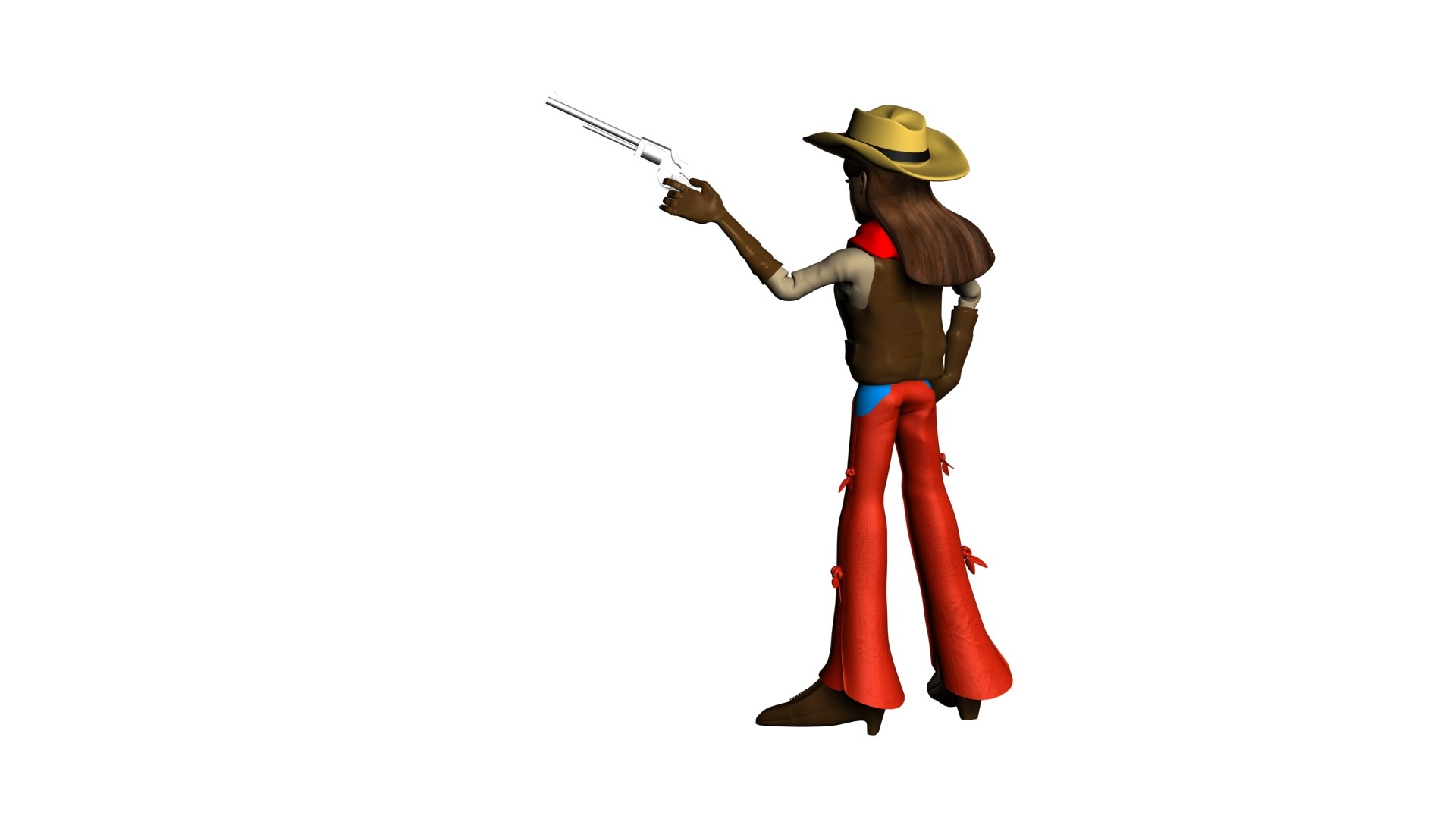 Cow Girl Cartoon 3d Model Turbosquid 2014390