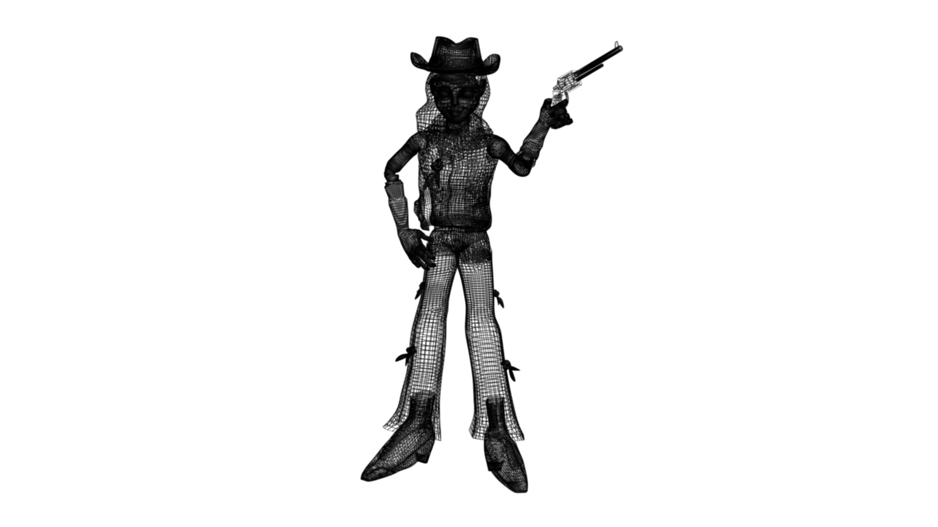 Cow Girl Cartoon 3d Model Turbosquid 2014390
