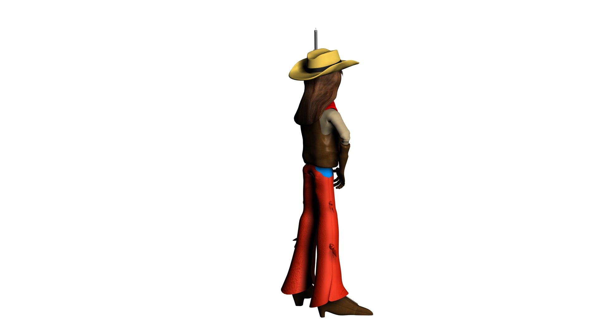 Cow Girl Cartoon 3d Model Turbosquid 2014390