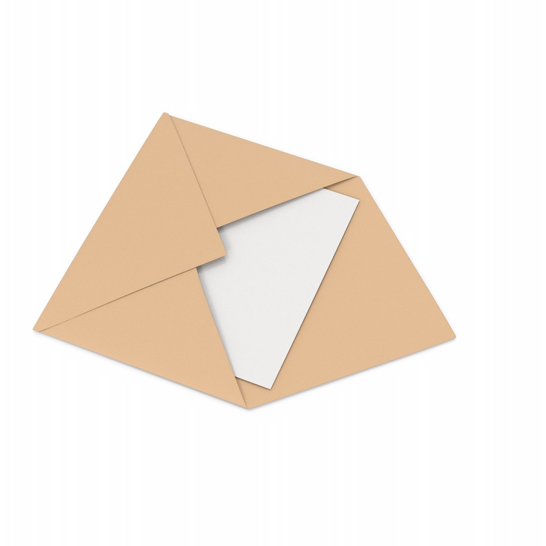 Paper Envelope 3D Model - TurboSquid 2081503
