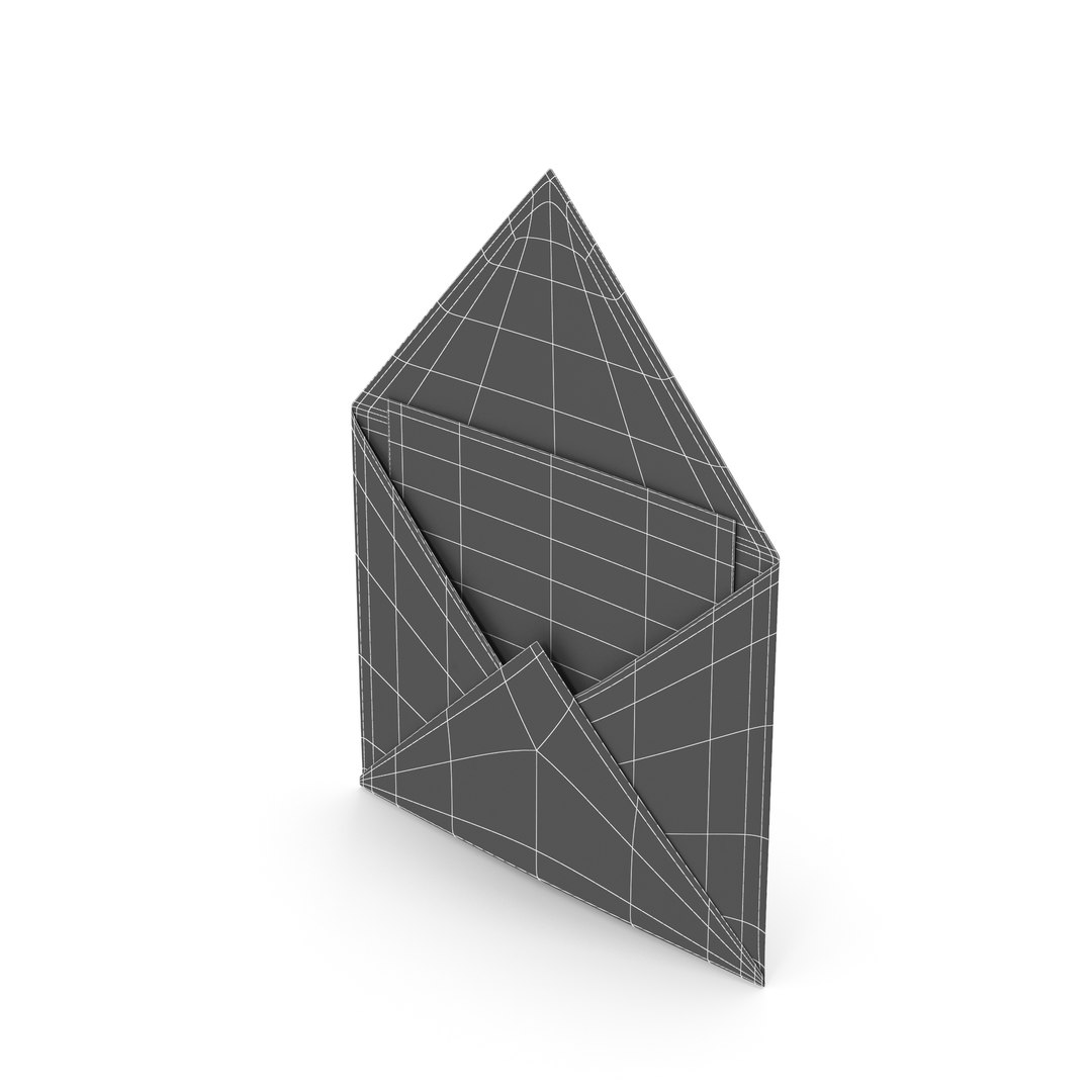 Paper Envelope 3D Model - TurboSquid 2081503