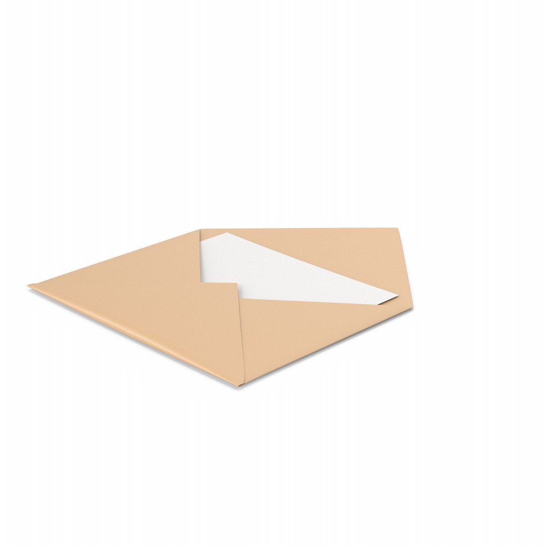 Paper Envelope 3D Model - TurboSquid 2081503