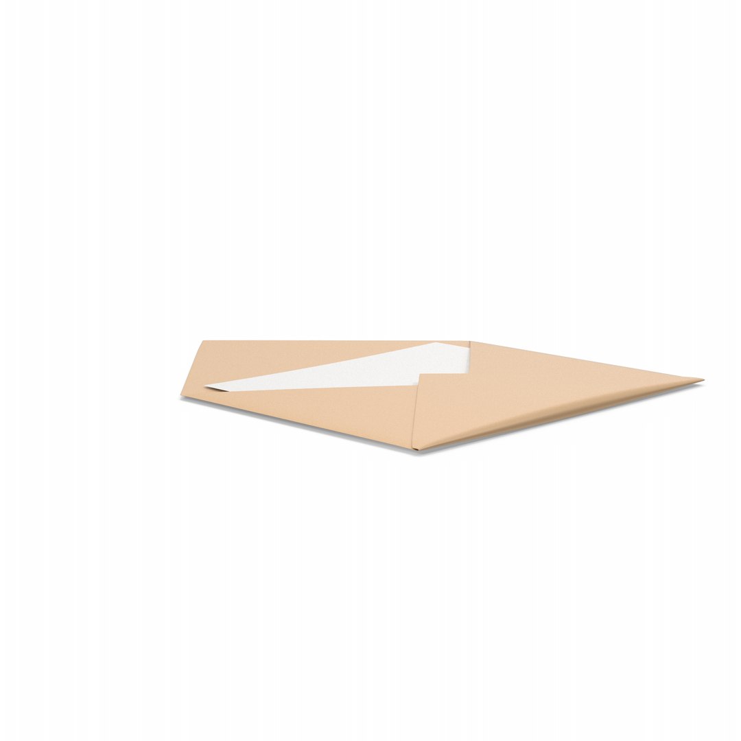 Paper Envelope 3D Model - TurboSquid 2081503