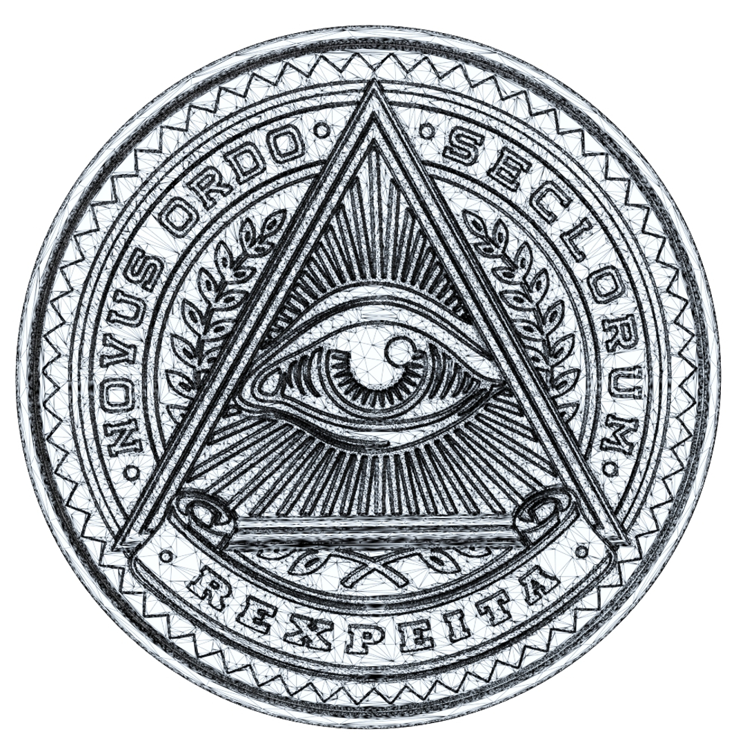 3D illuminati coin - TurboSquid 1310477