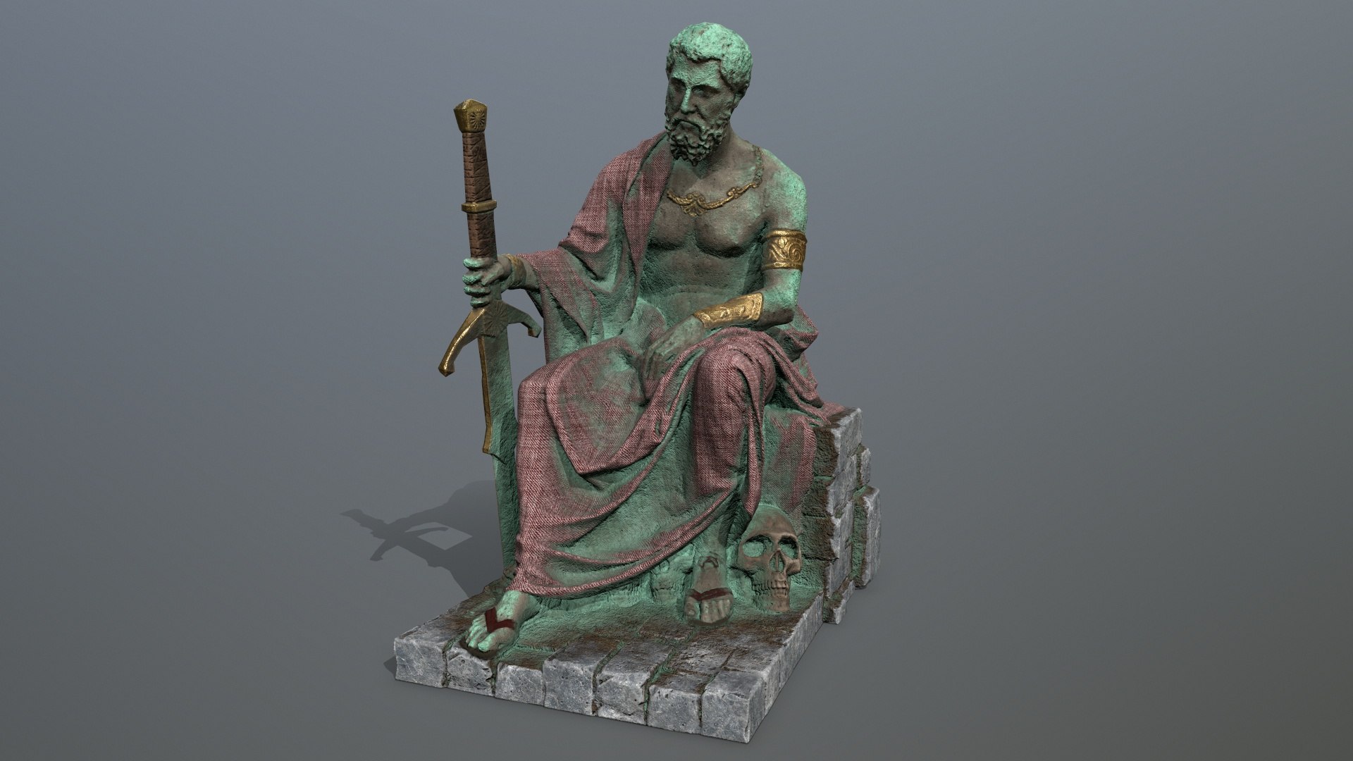 Man Statue 2 3D - TurboSquid 2075357