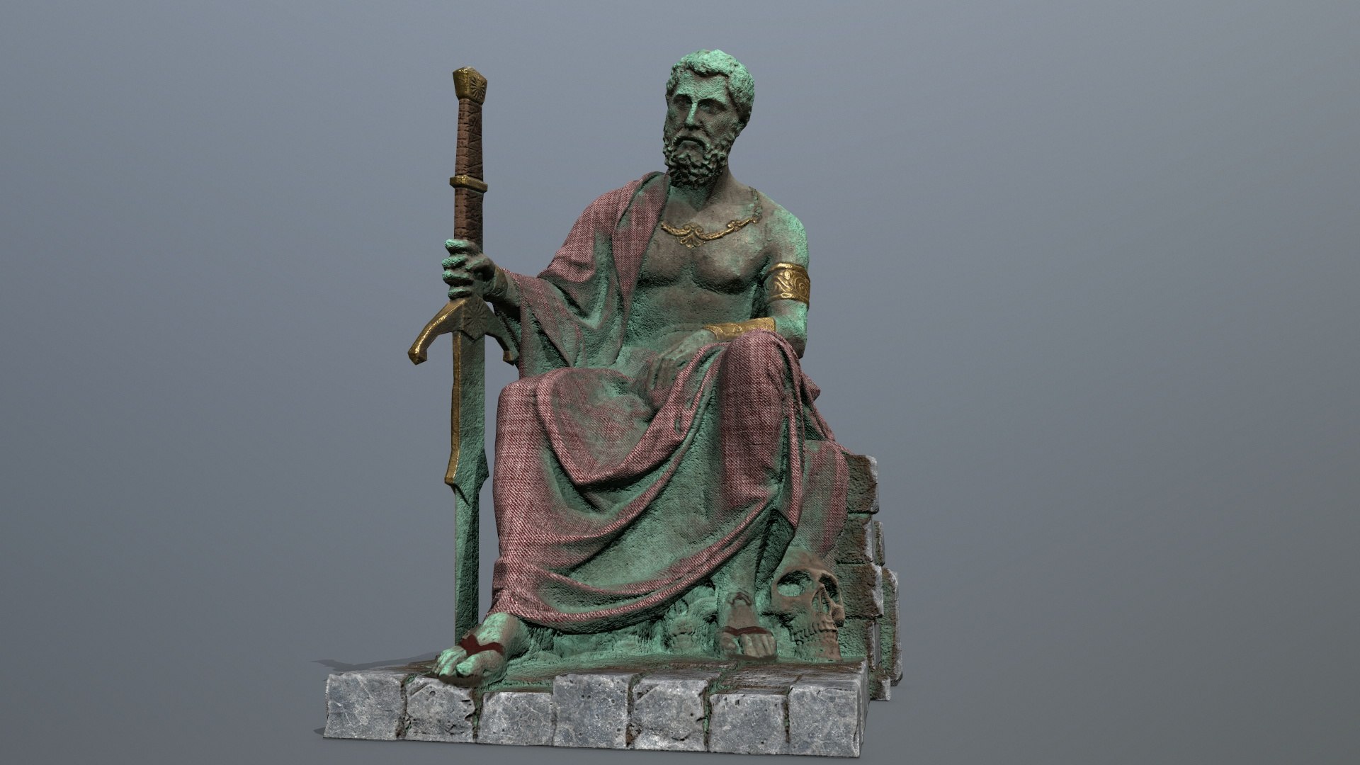 Man Statue 2 3D - TurboSquid 2075357
