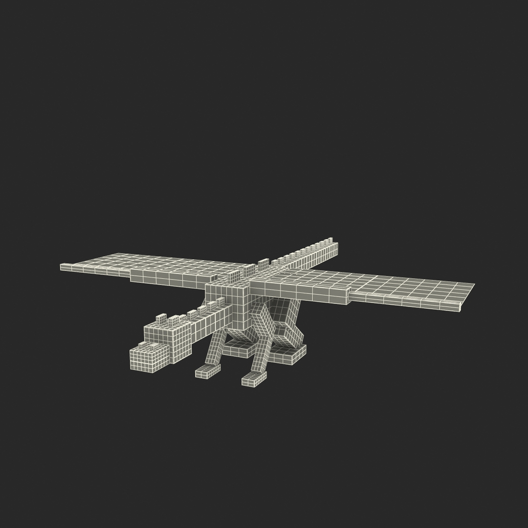 3D Minecraft Ender Dragon Rigged Model - TurboSquid 1538815