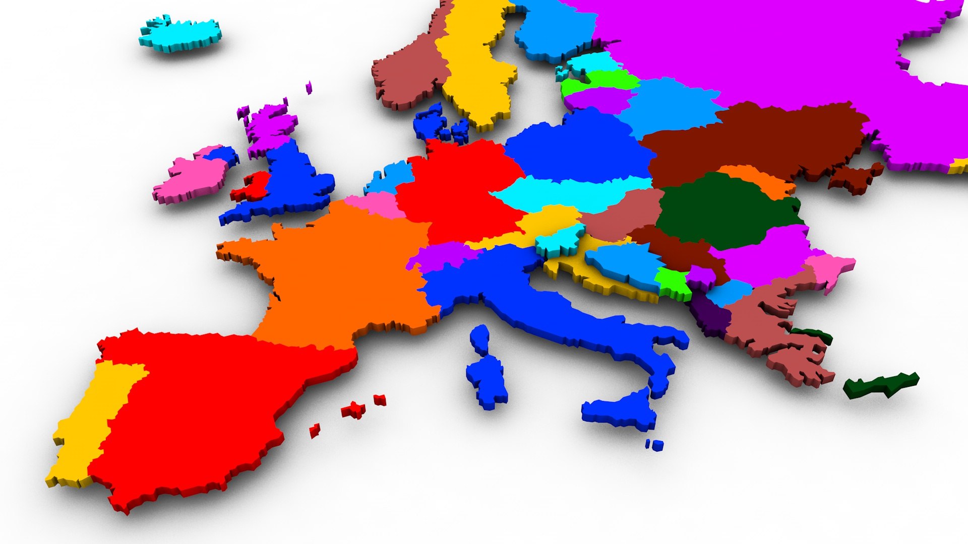 3D Europe Map - TurboSquid 2077047