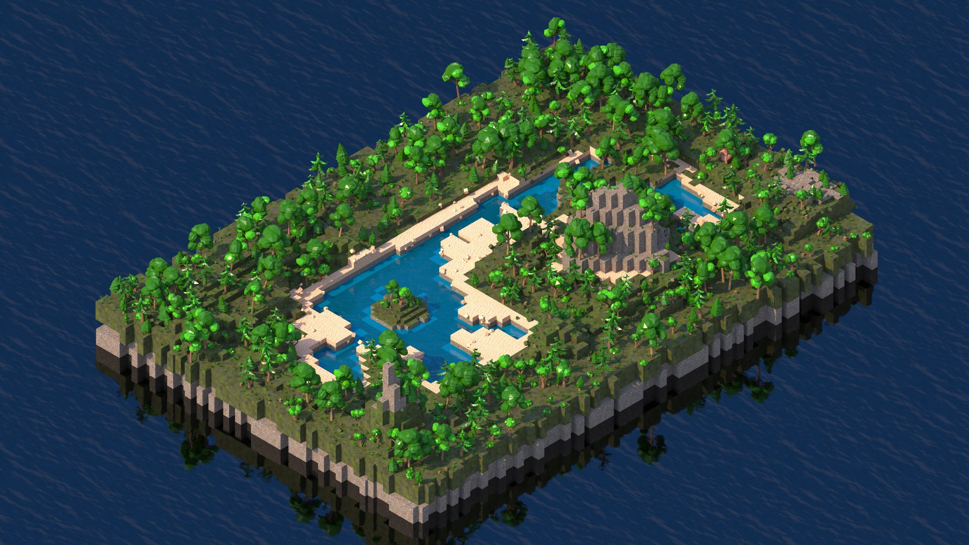 3D Low-poly Island 3D Model Model - TurboSquid 1969402