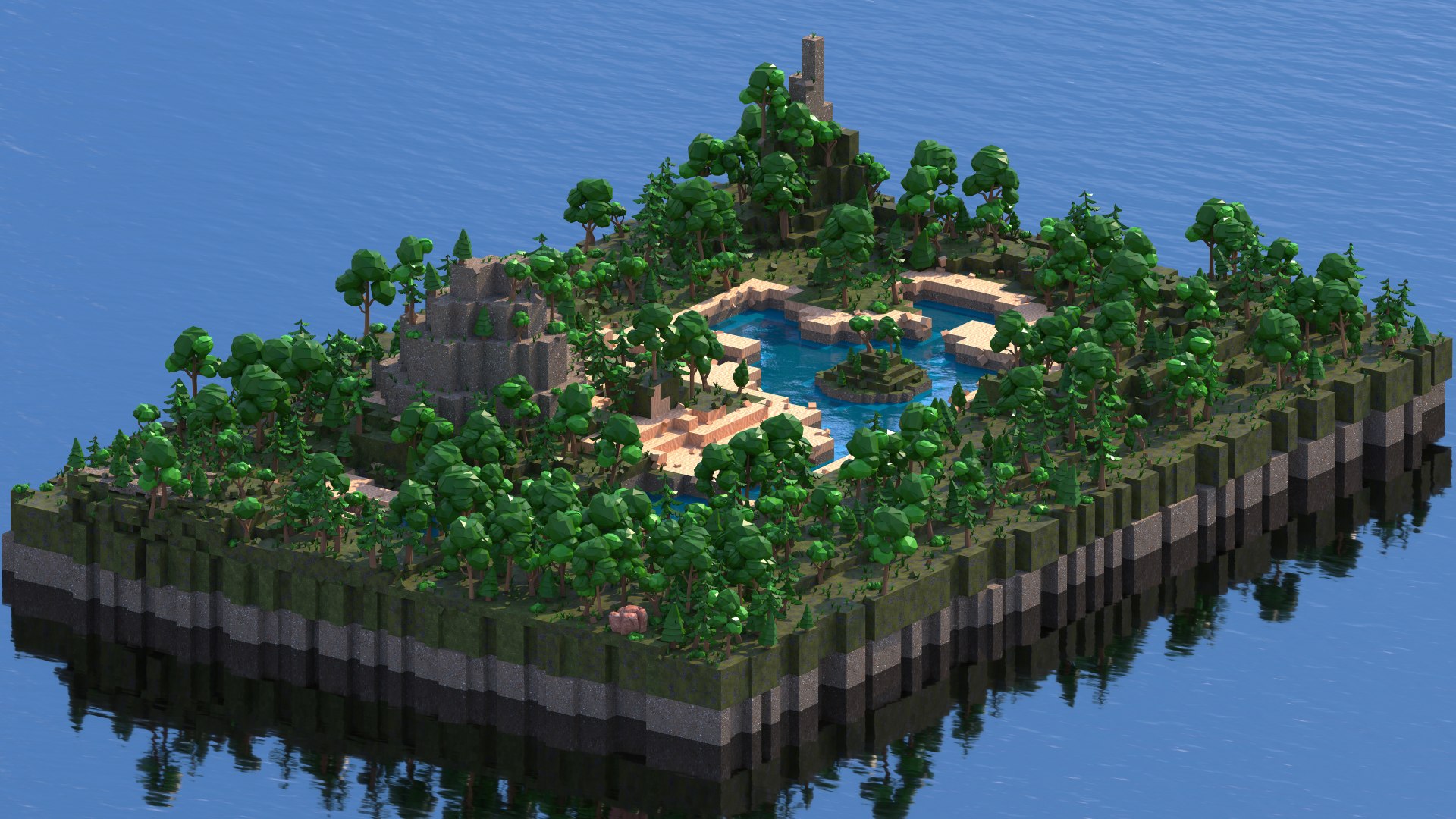 3D Low-poly Island 3D Model Model - TurboSquid 1969402