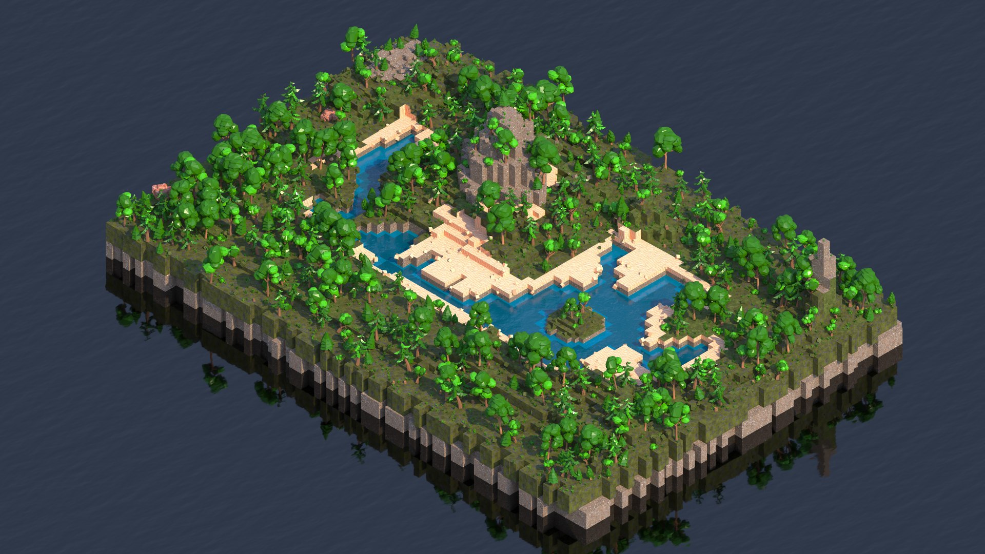 3D Low-poly Island 3D Model Model - TurboSquid 1969402