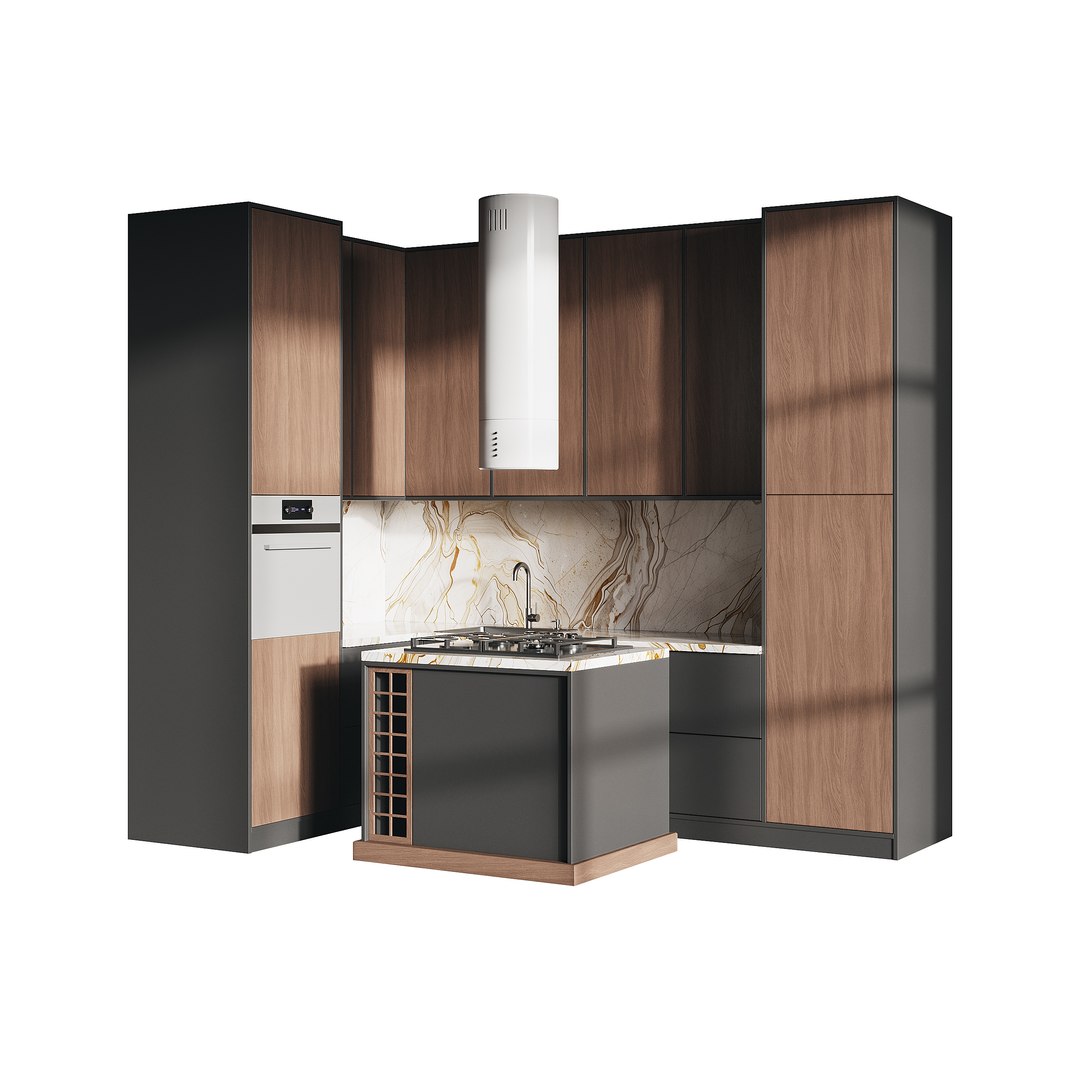 Modern Kitchen 20 3D Model - TurboSquid 2312955