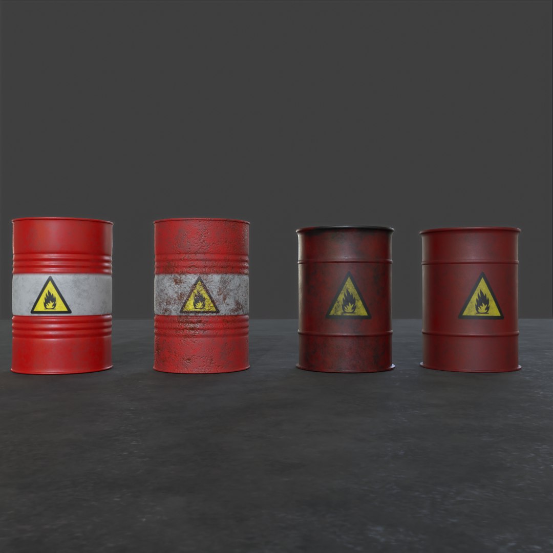 Metal Barrel 3D Model - TurboSquid 1837773