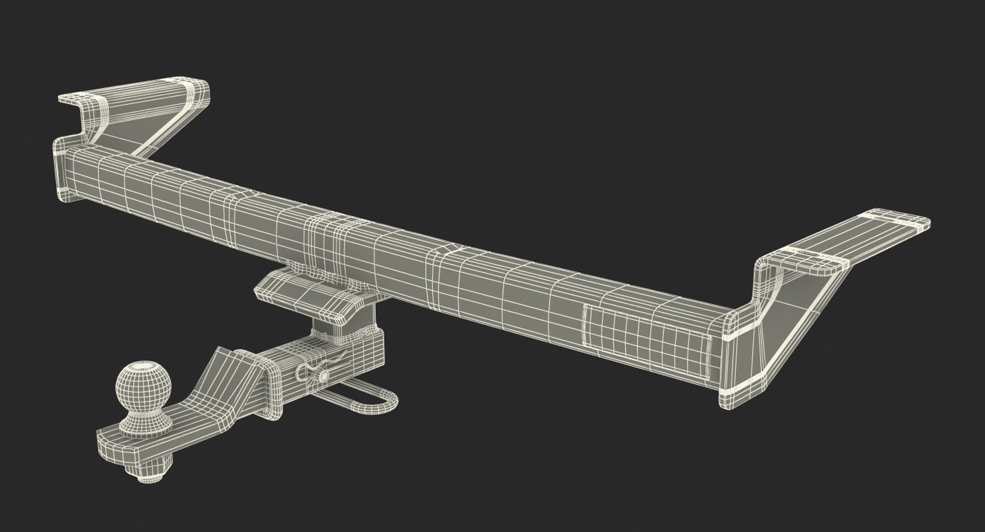 3D model trailer hitch receiver - TurboSquid 1330134
