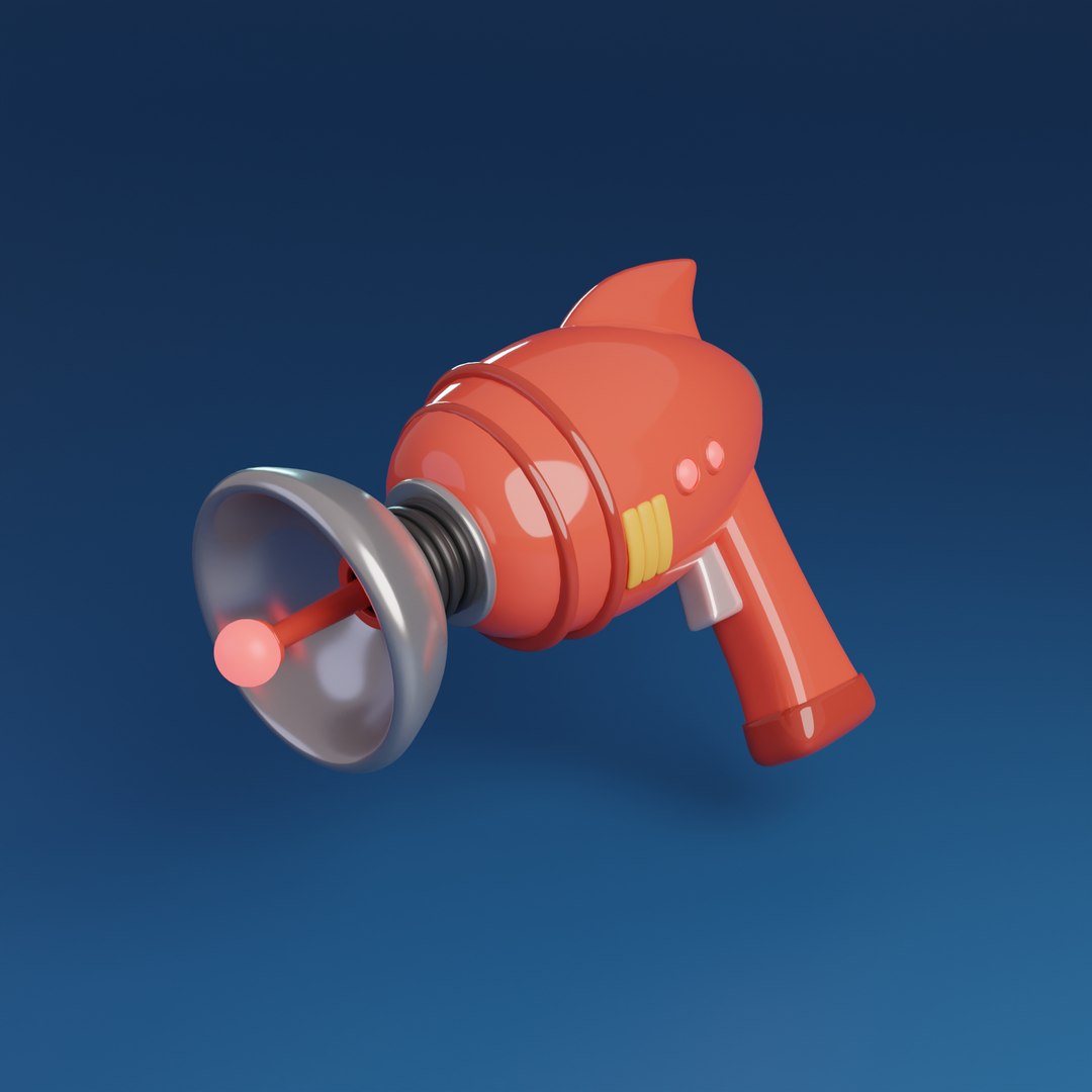 3D Cartoon Spacegun - TurboSquid 1848844