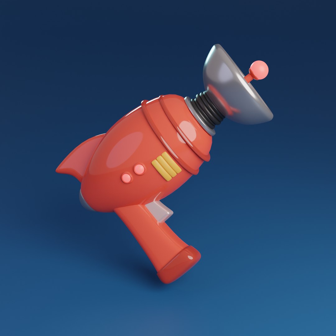 3D Cartoon Spacegun - TurboSquid 1848844