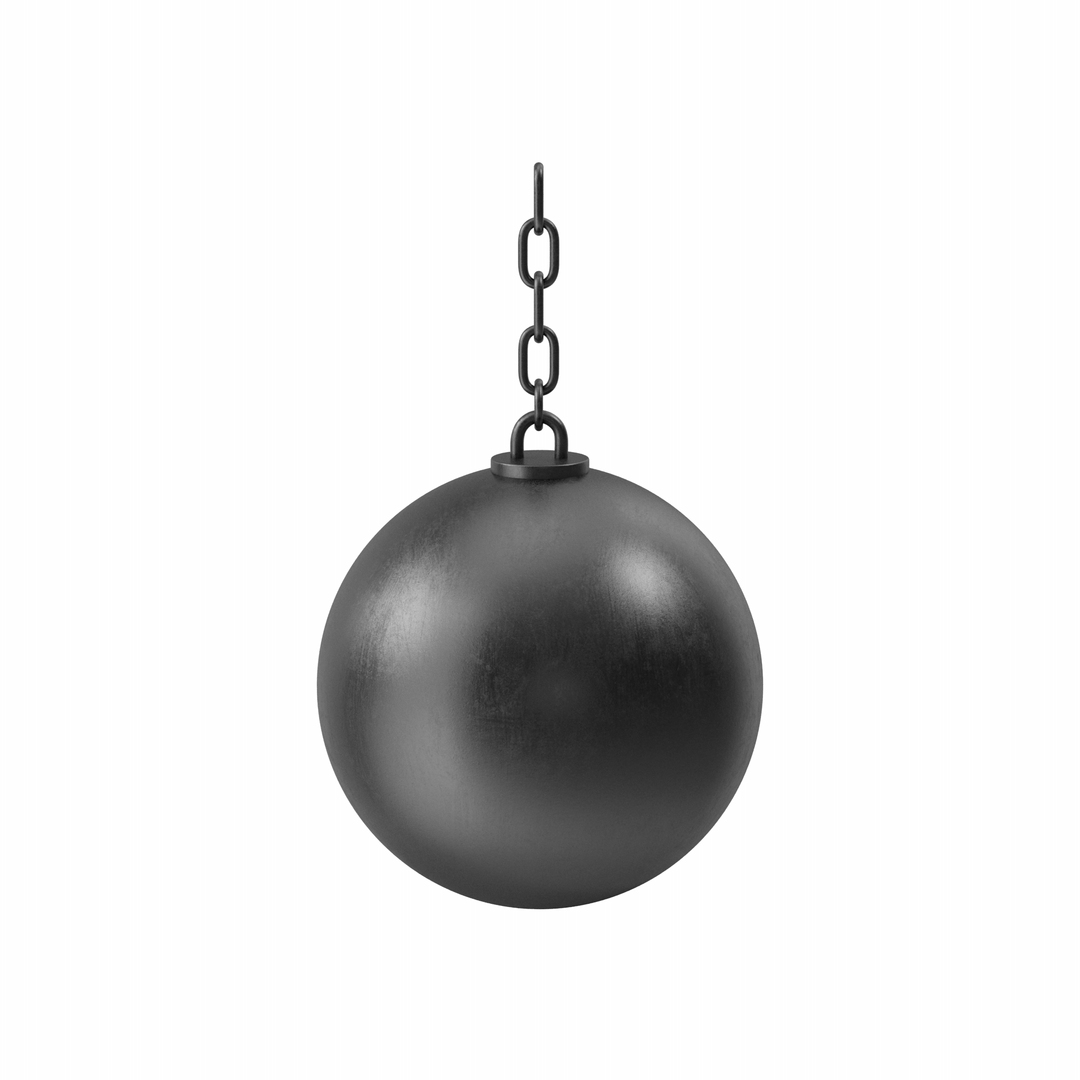 Black Wrecking Ball Model - TurboSquid 2200327