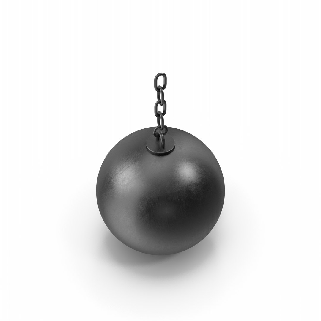 Black Wrecking Ball Model - TurboSquid 2200327