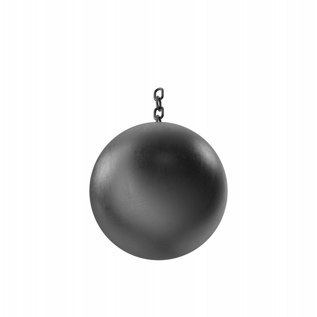 Black Wrecking Ball Model - TurboSquid 2200327