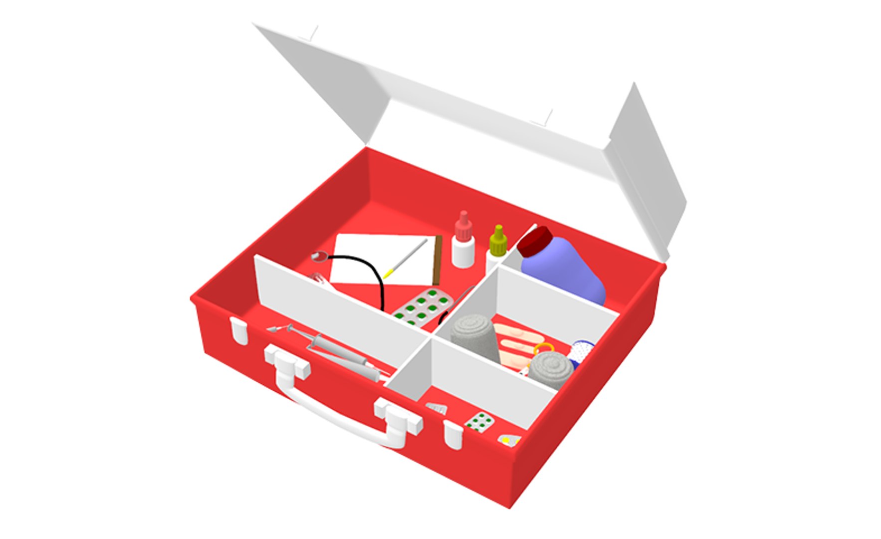 3D Medical Kit Box - TurboSquid 1627756