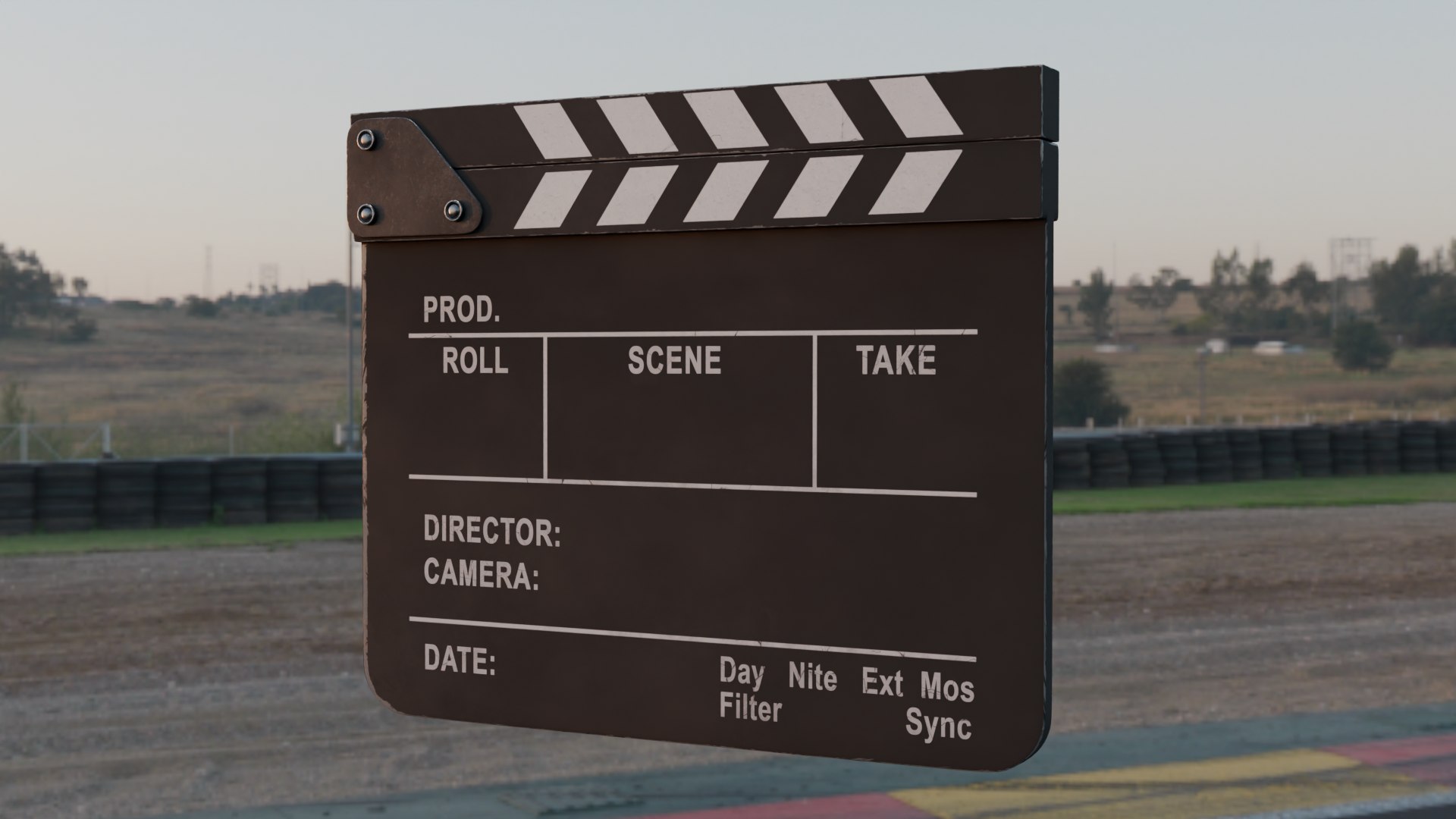 3D Used Movie Clapboard - TurboSquid 2265513