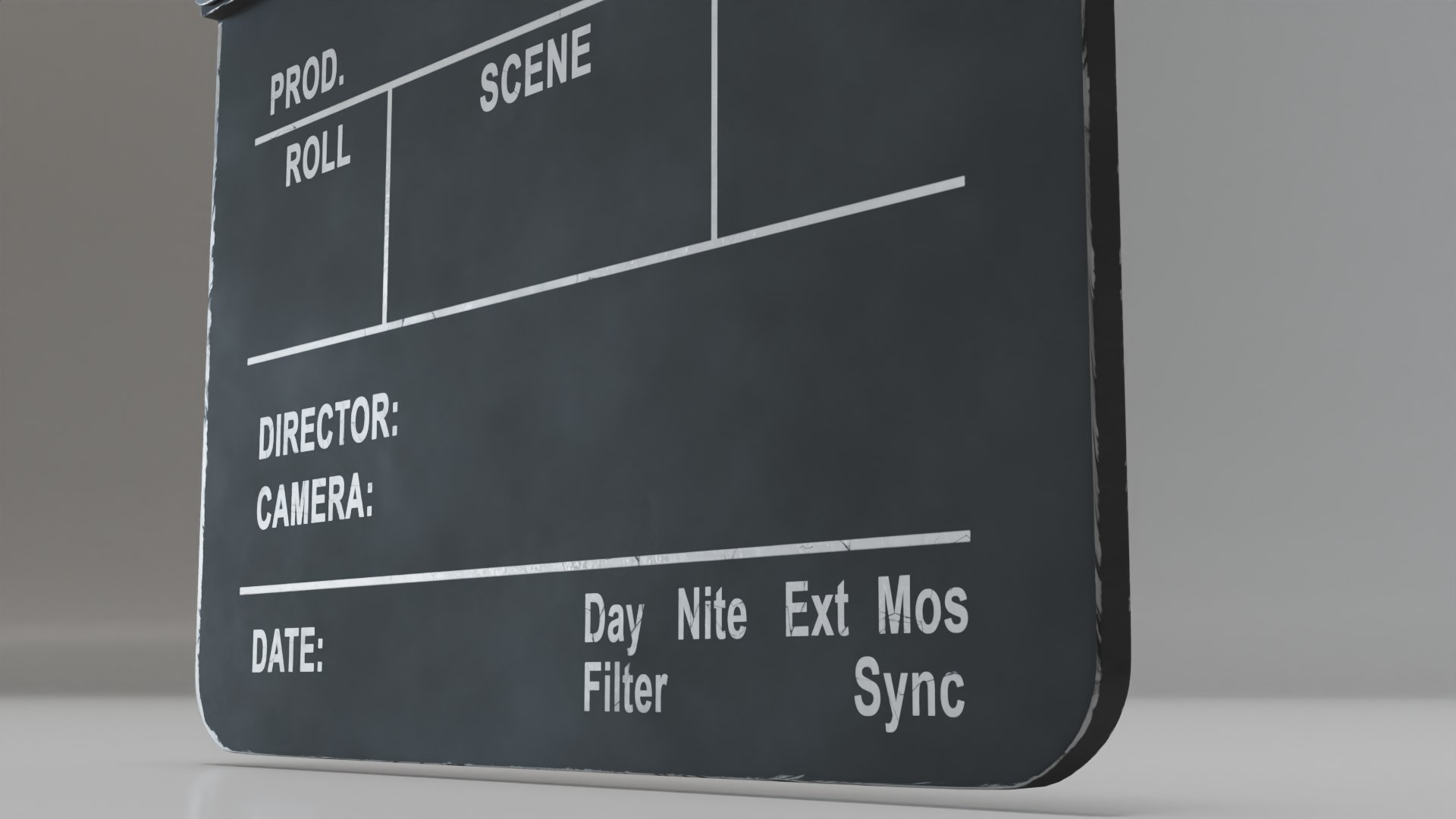 3D Used Movie Clapboard - TurboSquid 2265513