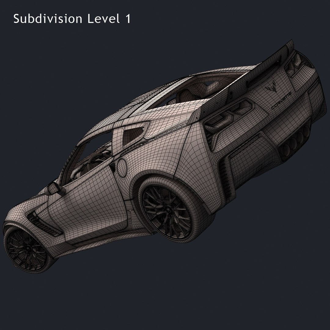 2015 Corvette Z06 3d Model