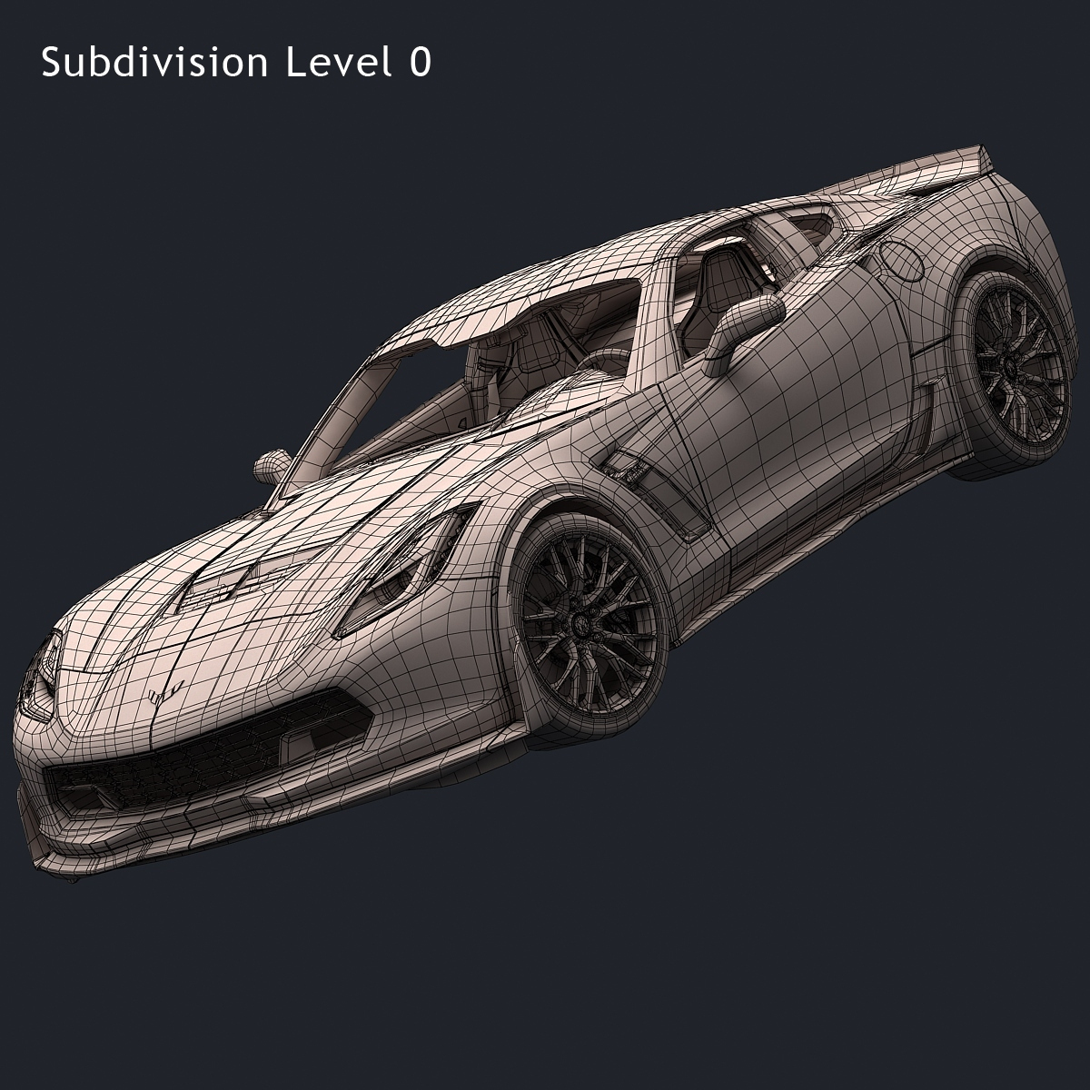 2015 corvette z06 3d model