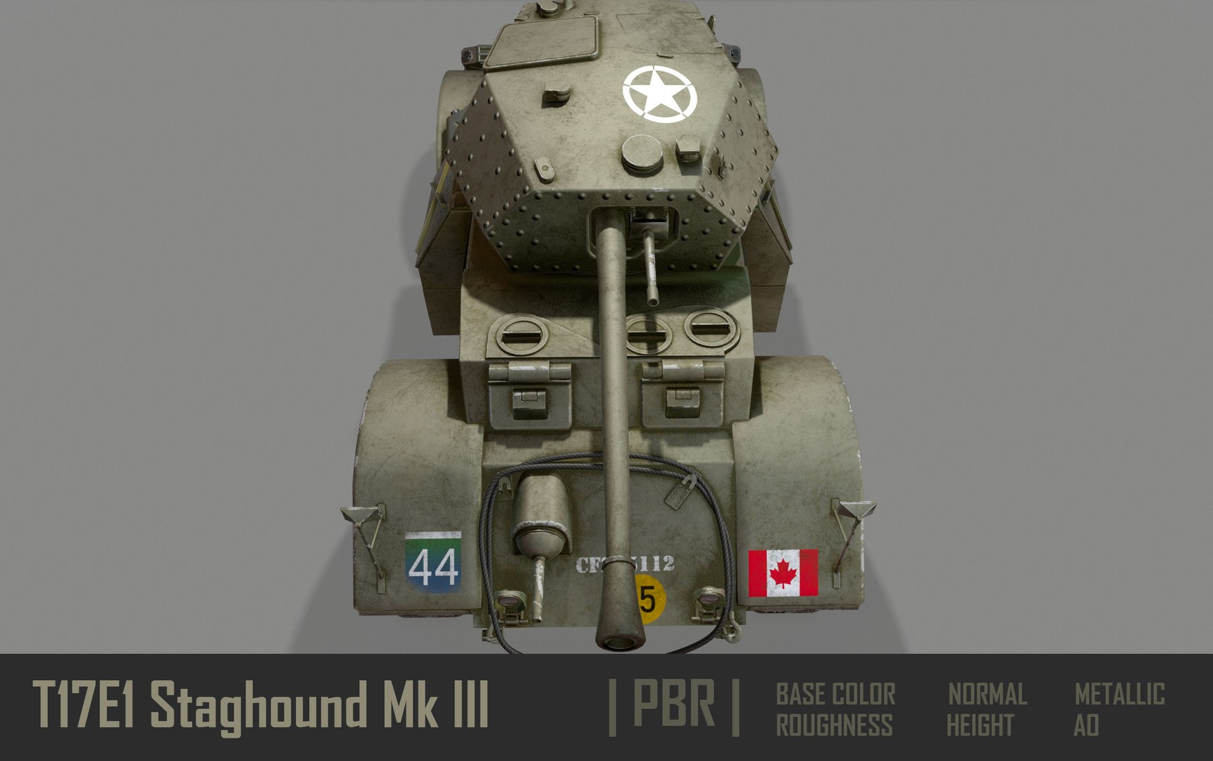 3D T17e1 Armoured Car Model - TurboSquid 1685151