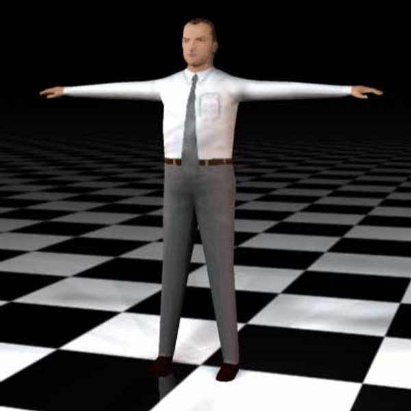 3d model human male guy