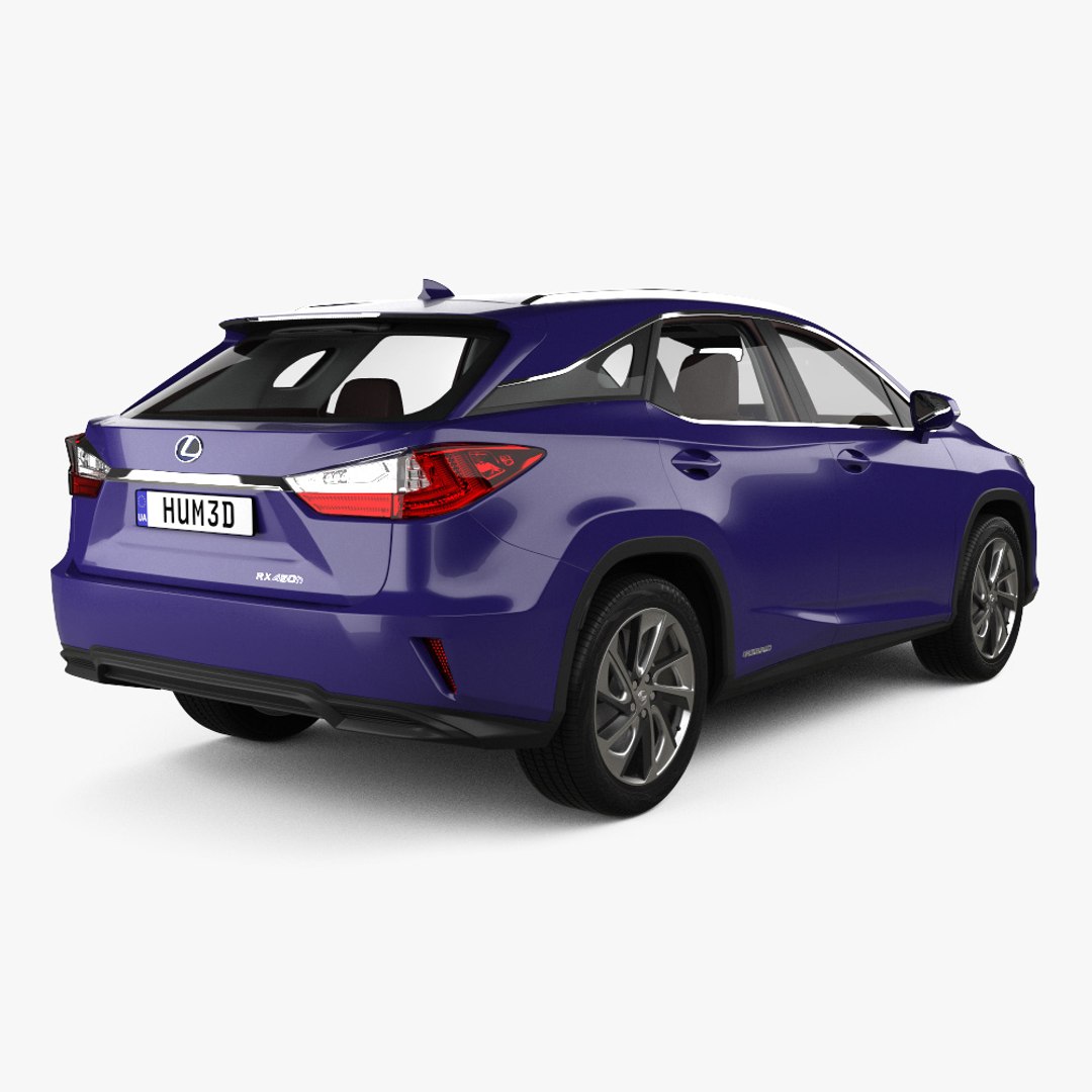 Lexus RX hybrid with HQ interior 2016 3D model - TurboSquid 2109292