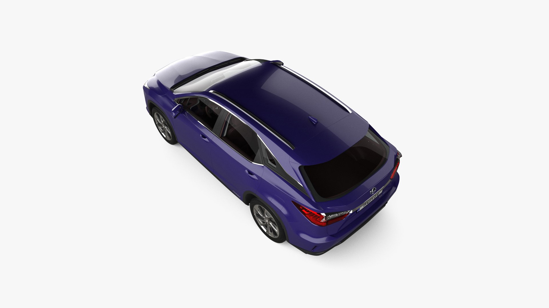 Lexus RX hybrid with HQ interior 2016 3D model - TurboSquid 2109292