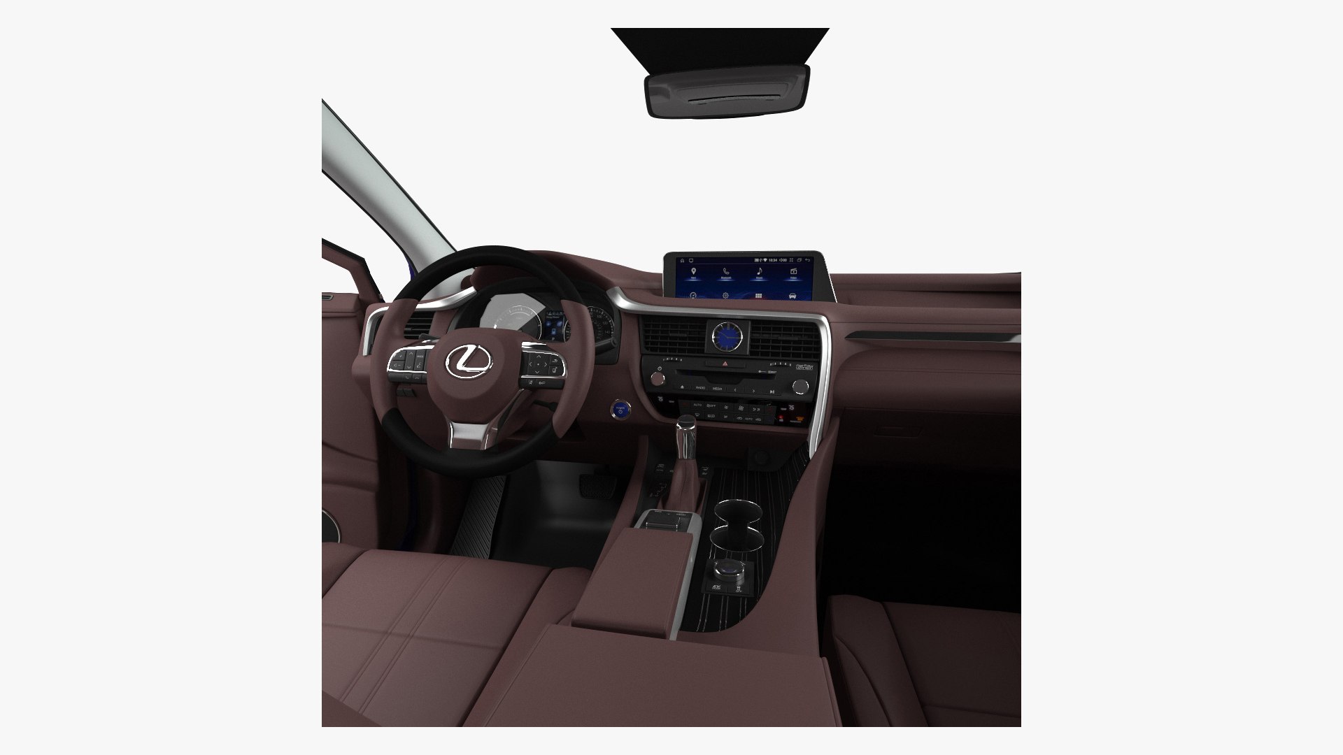 Lexus RX hybrid with HQ interior 2016 3D model - TurboSquid 2109292