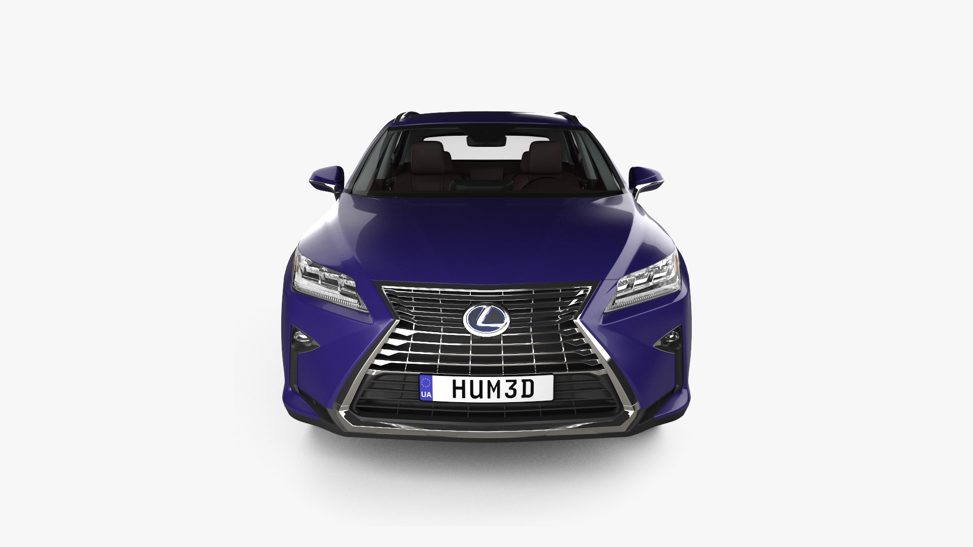 Lexus RX hybrid with HQ interior 2016 3D model - TurboSquid 2109292