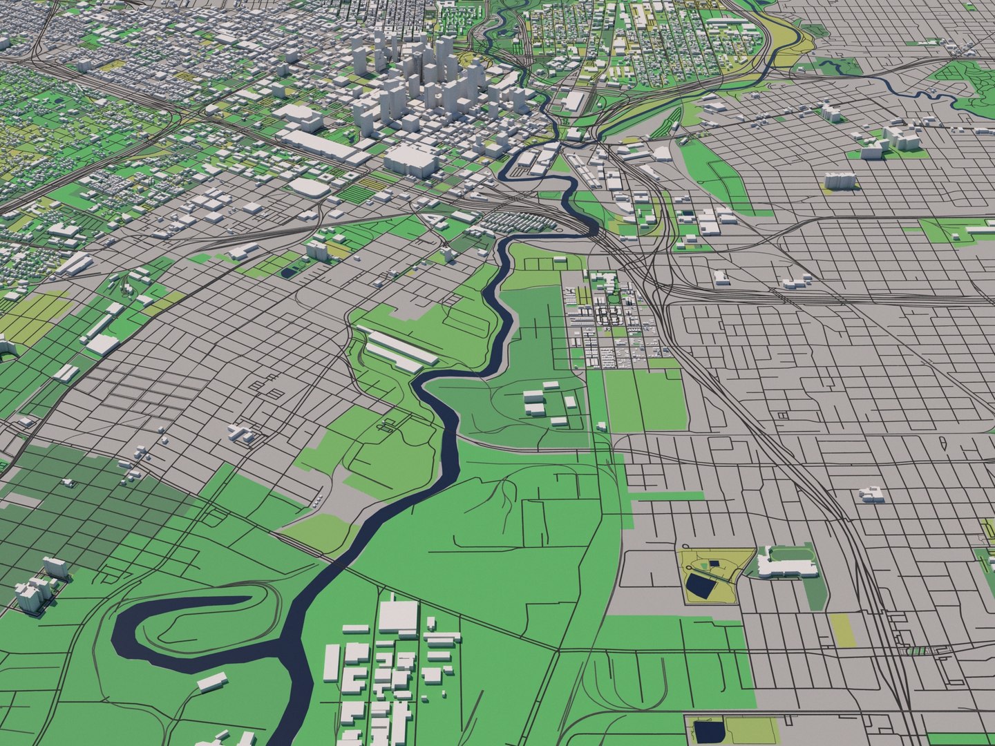 City Houston 3D Model - TurboSquid 1429247