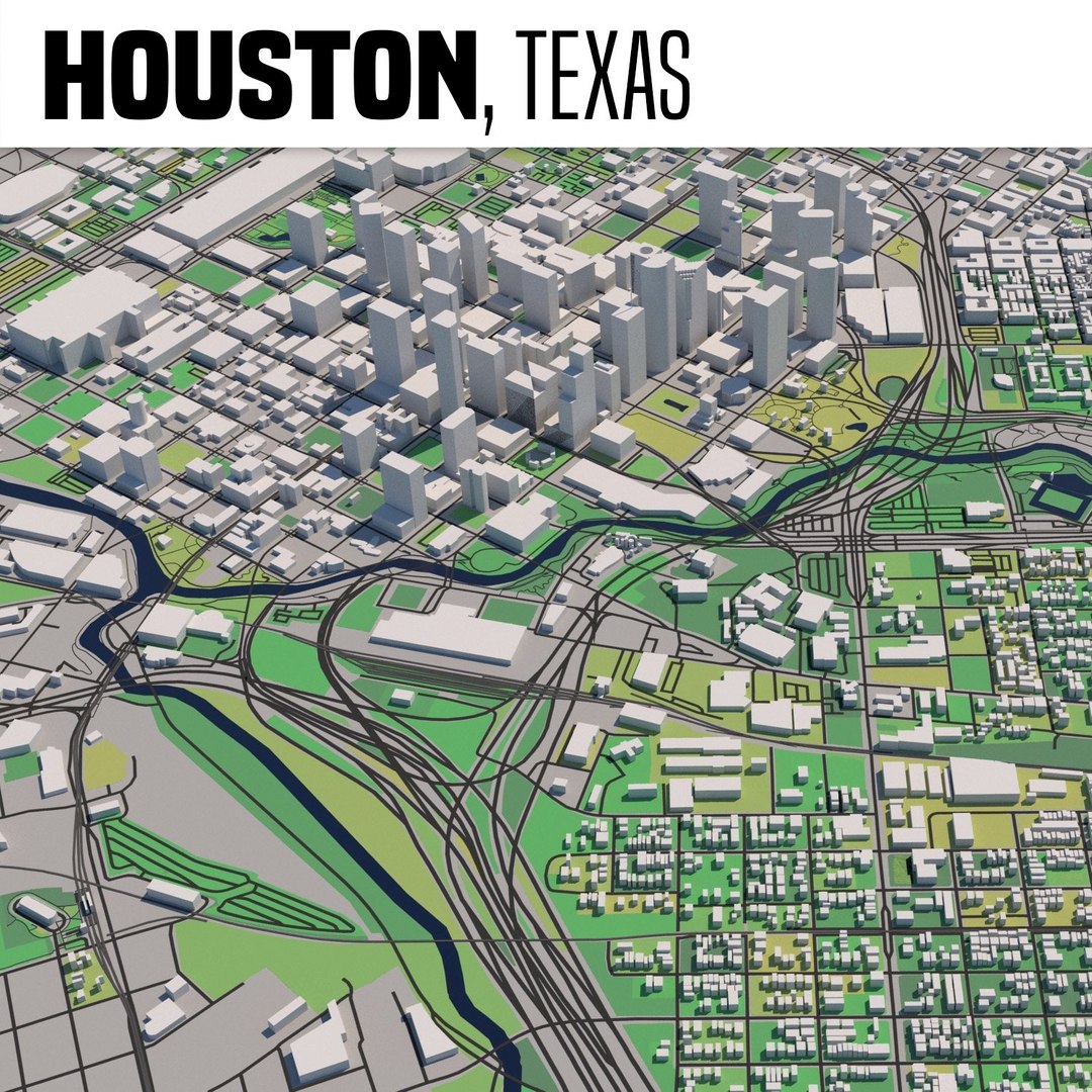 City Houston 3D Model - TurboSquid 1429247