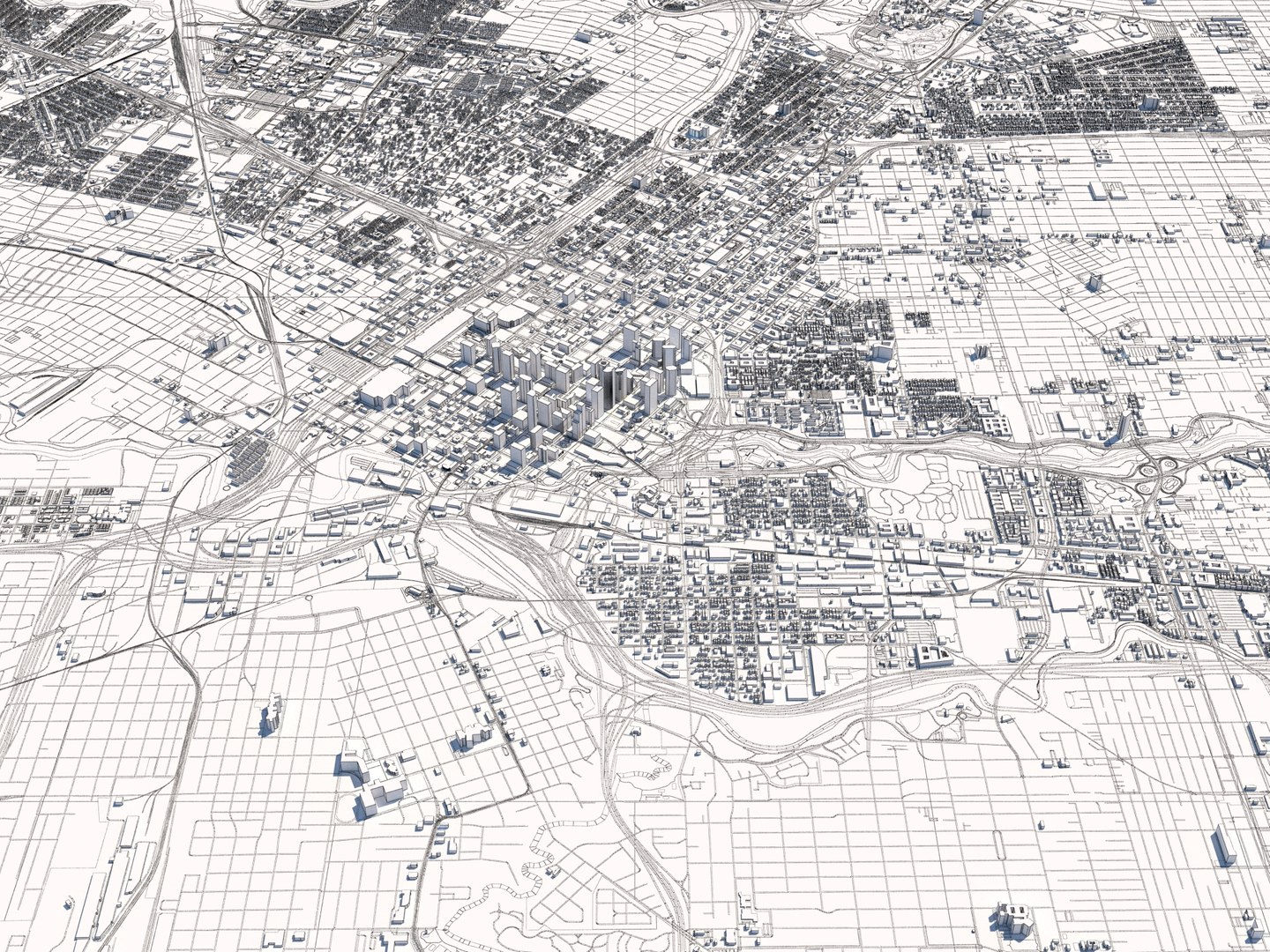City Houston 3D Model - TurboSquid 1429247