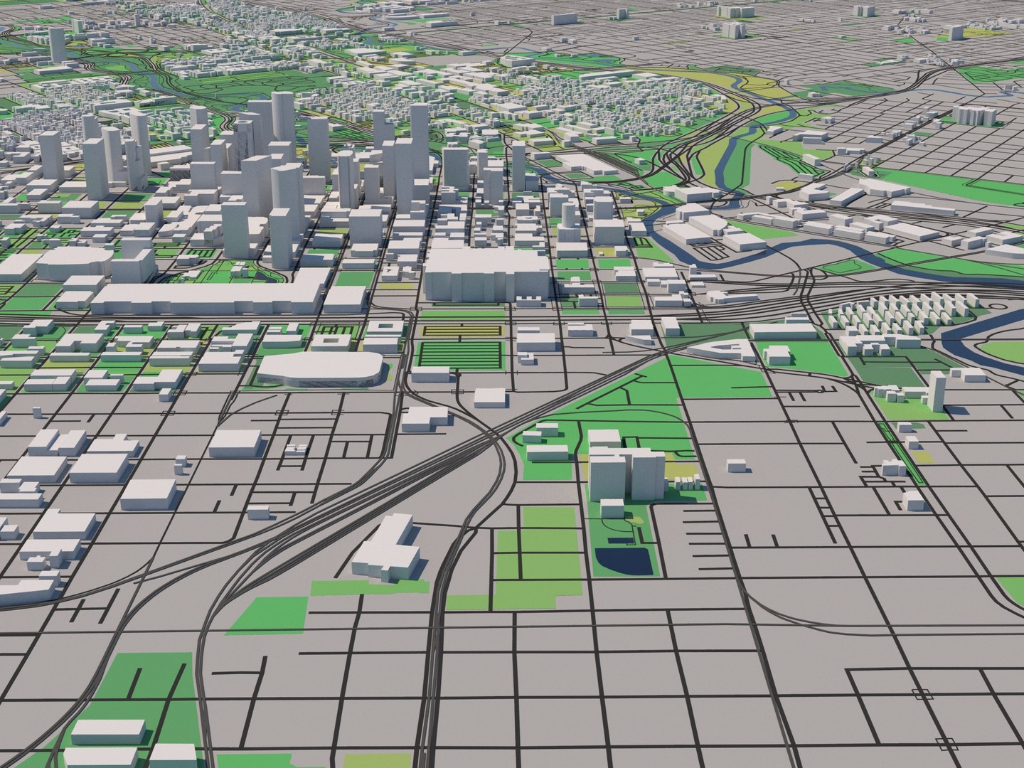 City Houston 3D Model - TurboSquid 1429247