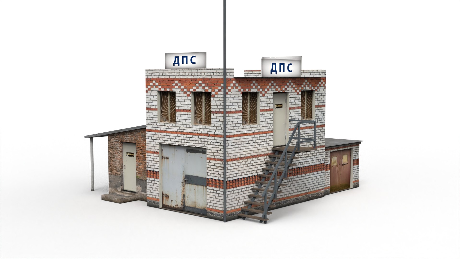 Police Post Old Model - TurboSquid 1741722