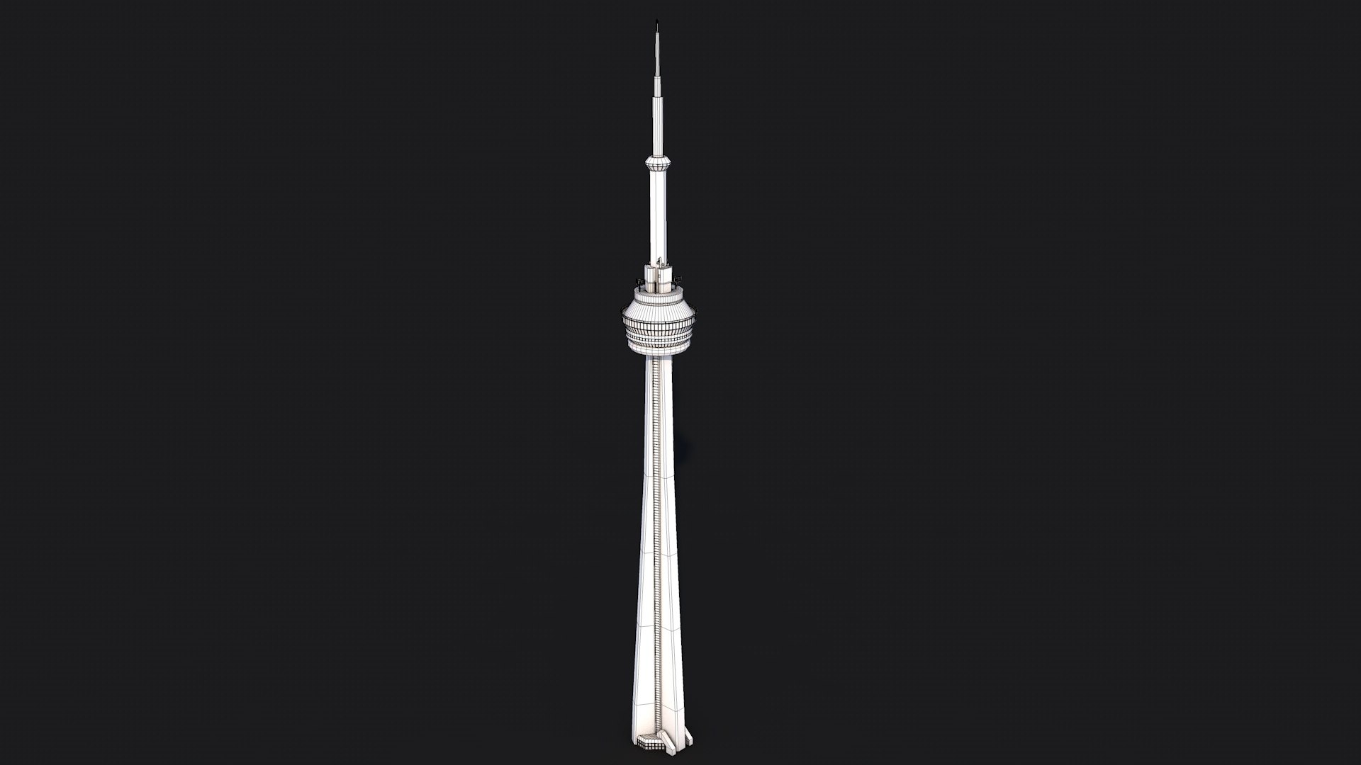 3D Toronto CN Tower Model - TurboSquid 2228889