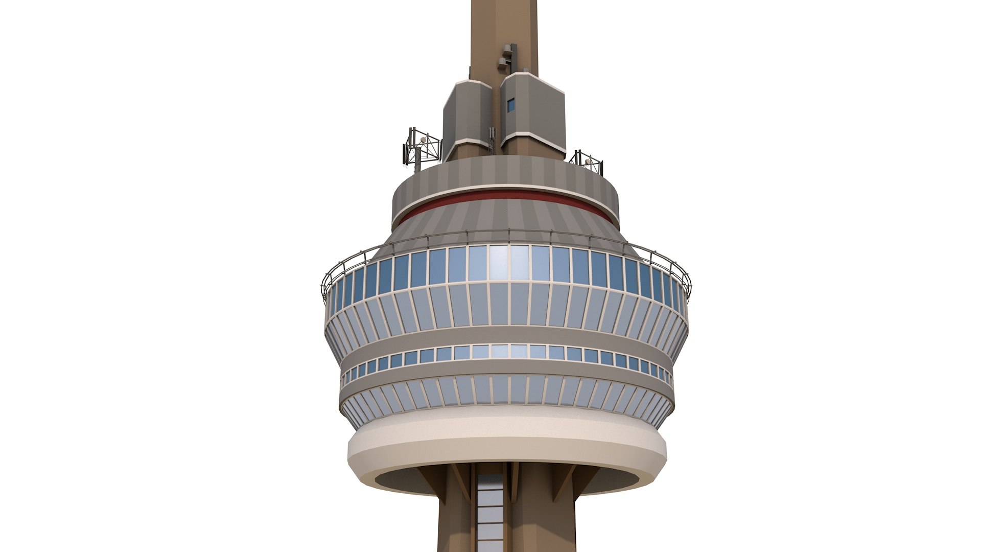 3D Toronto CN Tower Model - TurboSquid 2228889