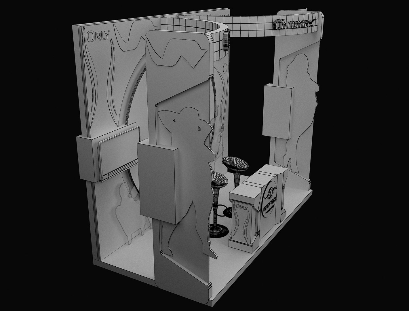 3D stand exhibition booth model - TurboSquid 1556311