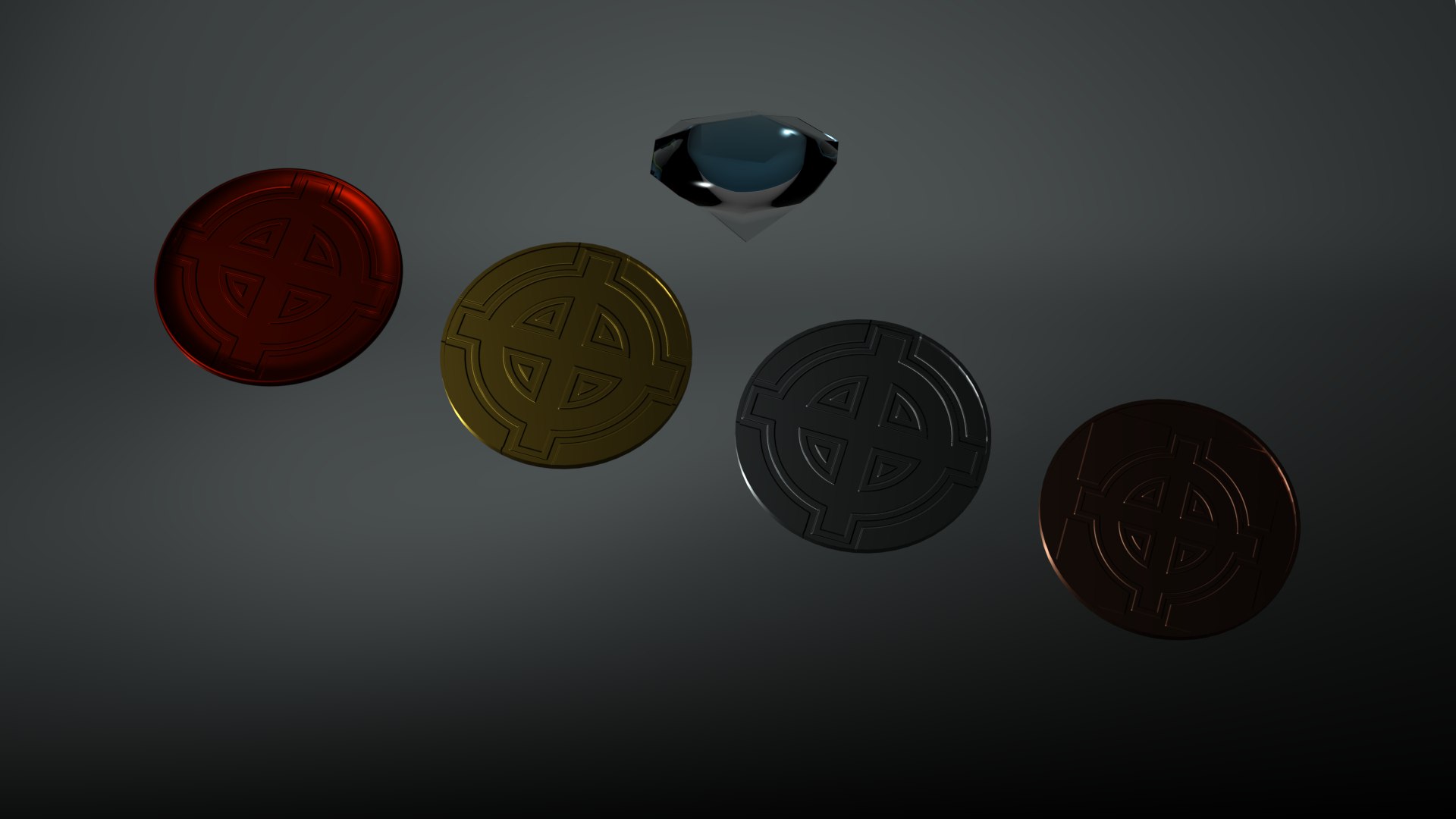 Coins Diamond 3D Model - TurboSquid 1310753