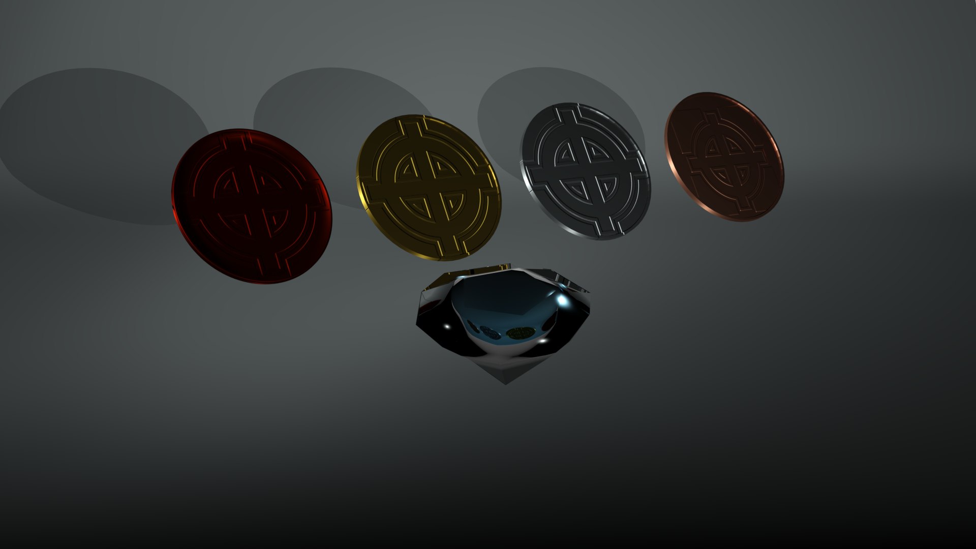 Coins Diamond 3D Model - TurboSquid 1310753