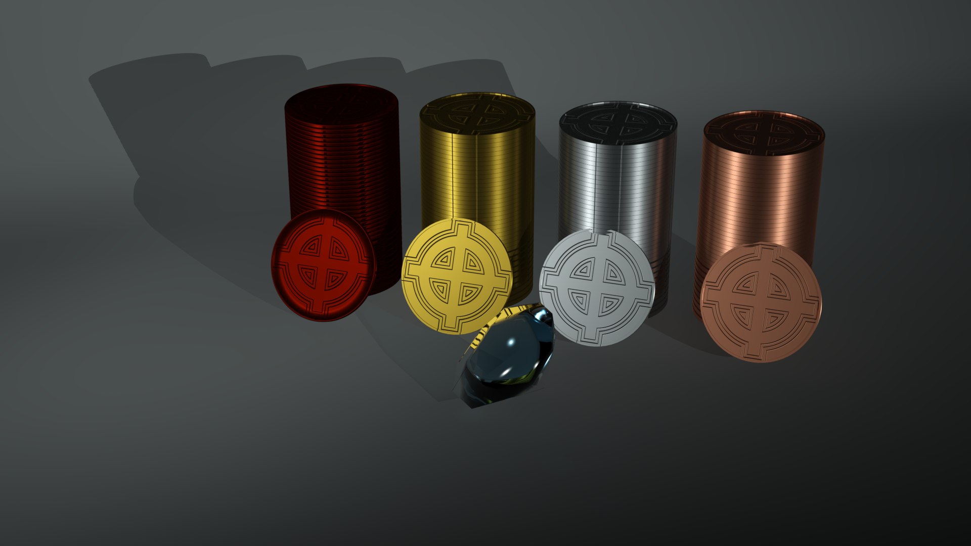 Coins Diamond 3D Model - TurboSquid 1310753