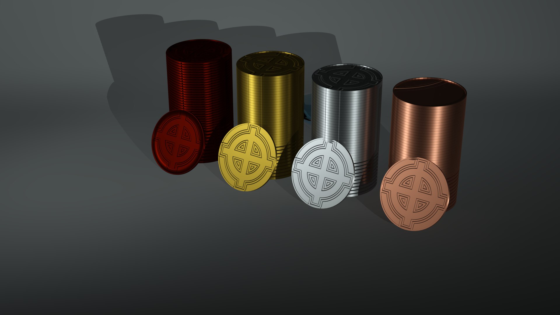 Coins Diamond 3D Model - TurboSquid 1310753