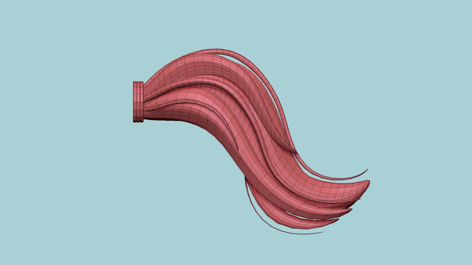 3D Furry Tail A09 Black - Headband Character Design - TurboSquid 2103098