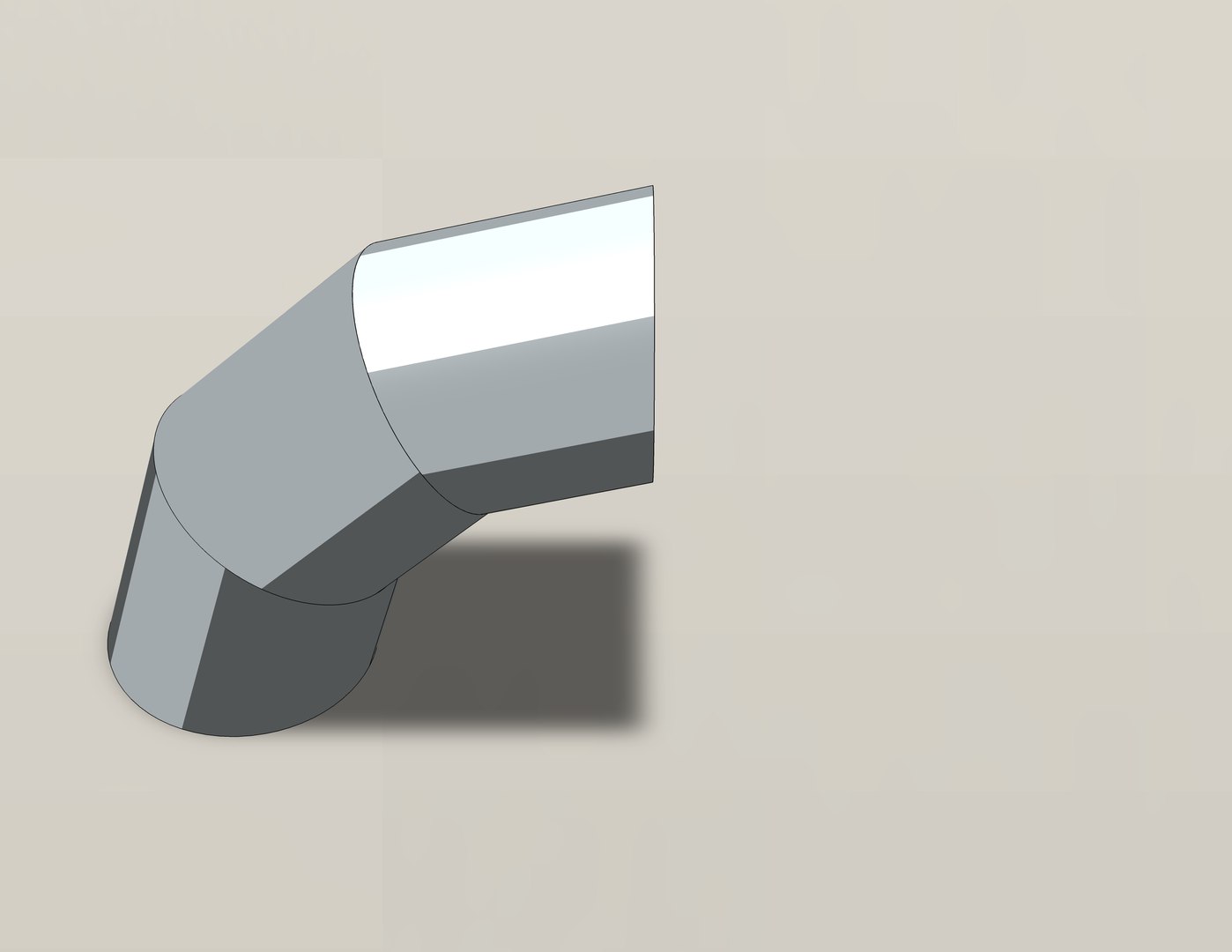3D Model Standard Elbow 5-40 Inch - TurboSquid 1981676