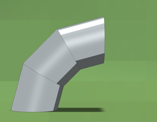 modelo 3d Standard Elbow 5-40 inch - TurboSquid 1981676